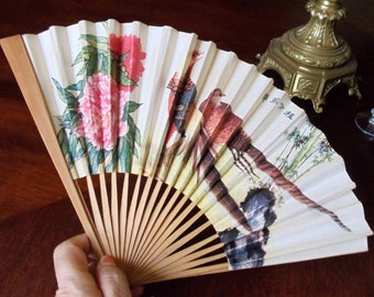 Chinese paper fan | Etsy