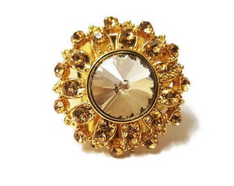 Big gold ring | Etsy