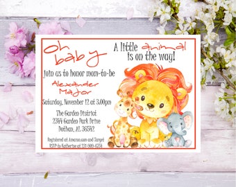 Animal baby shower | Etsy