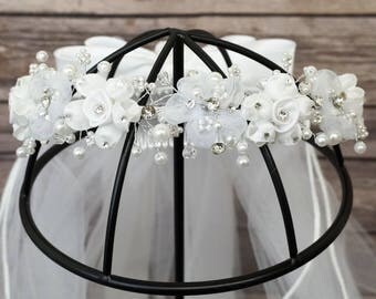 Communion headpiece | Etsy