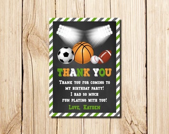 Sports thank you | Etsy