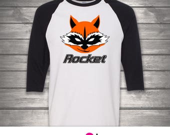 Rocket raccoon shirt | Etsy