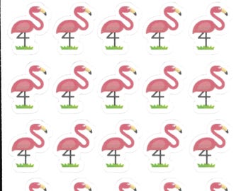 Flamingo stickers | Etsy
