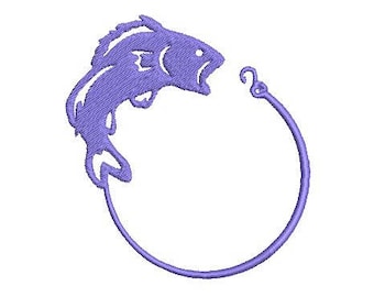 Fish embroidery | Etsy