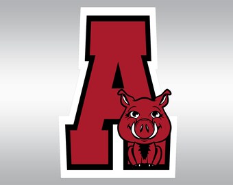 Razorback cut file | Etsy