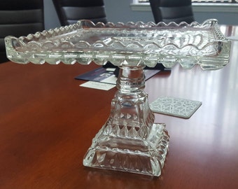 Square cake stand | Etsy