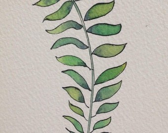 Hand painted leaves | Etsy