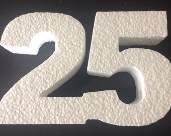 Styrofoam numbers | Etsy