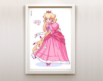 Mario princess peach | Etsy