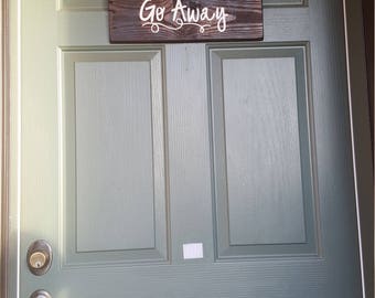 Go away sign | Etsy