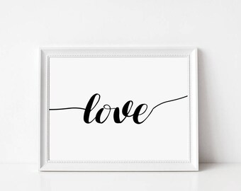 Love wall art | Etsy