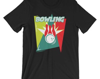 Bowling t shirt | Etsy