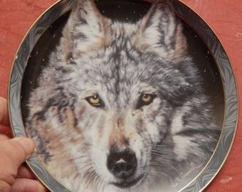Wolf plates | Etsy