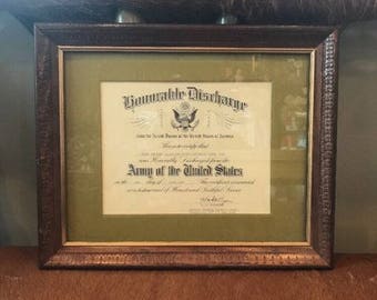 Honorable discharge | Etsy