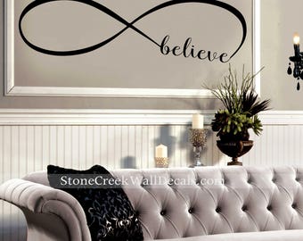 Believe wall decal | Etsy