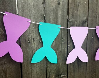 Mermaid banner | Etsy
