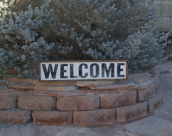 Rustic welcome sign | Etsy