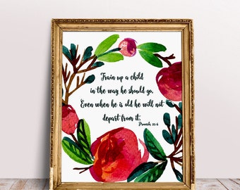 Proverbs 22 6 | Etsy