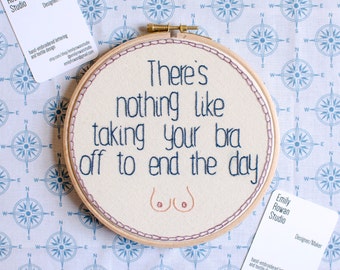 Embroidered quote | Etsy