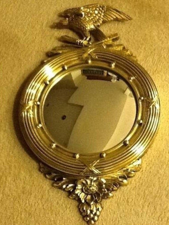 Eagle Mirror Large Syroco federal wall mirror hand painted