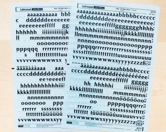 Dry transfer letters | Etsy