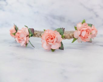 Flower hair wreath | Etsy