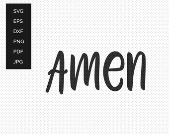 Amen svg | Etsy