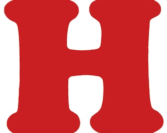 Letter h applique | Etsy