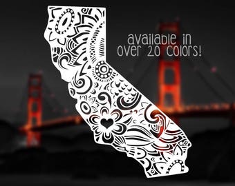 California car decal | Etsy