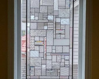 Stained glass panel | Etsy