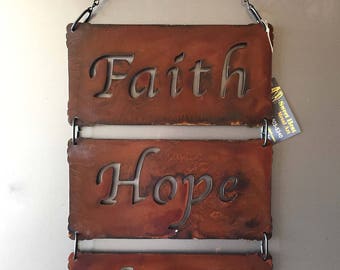 Faith hope love | Etsy
