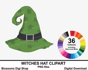 Witch hat clip art | Etsy