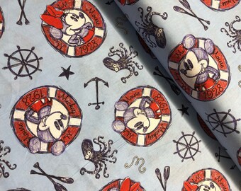 Mickey mouse fabric | Etsy