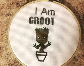 Groot cross stitch | Etsy