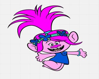 Poppy troll svg | Etsy