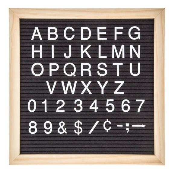 On SALE Letter Board Black Felt Letter Boards Message