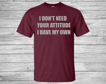 Attitude t shirts | Etsy