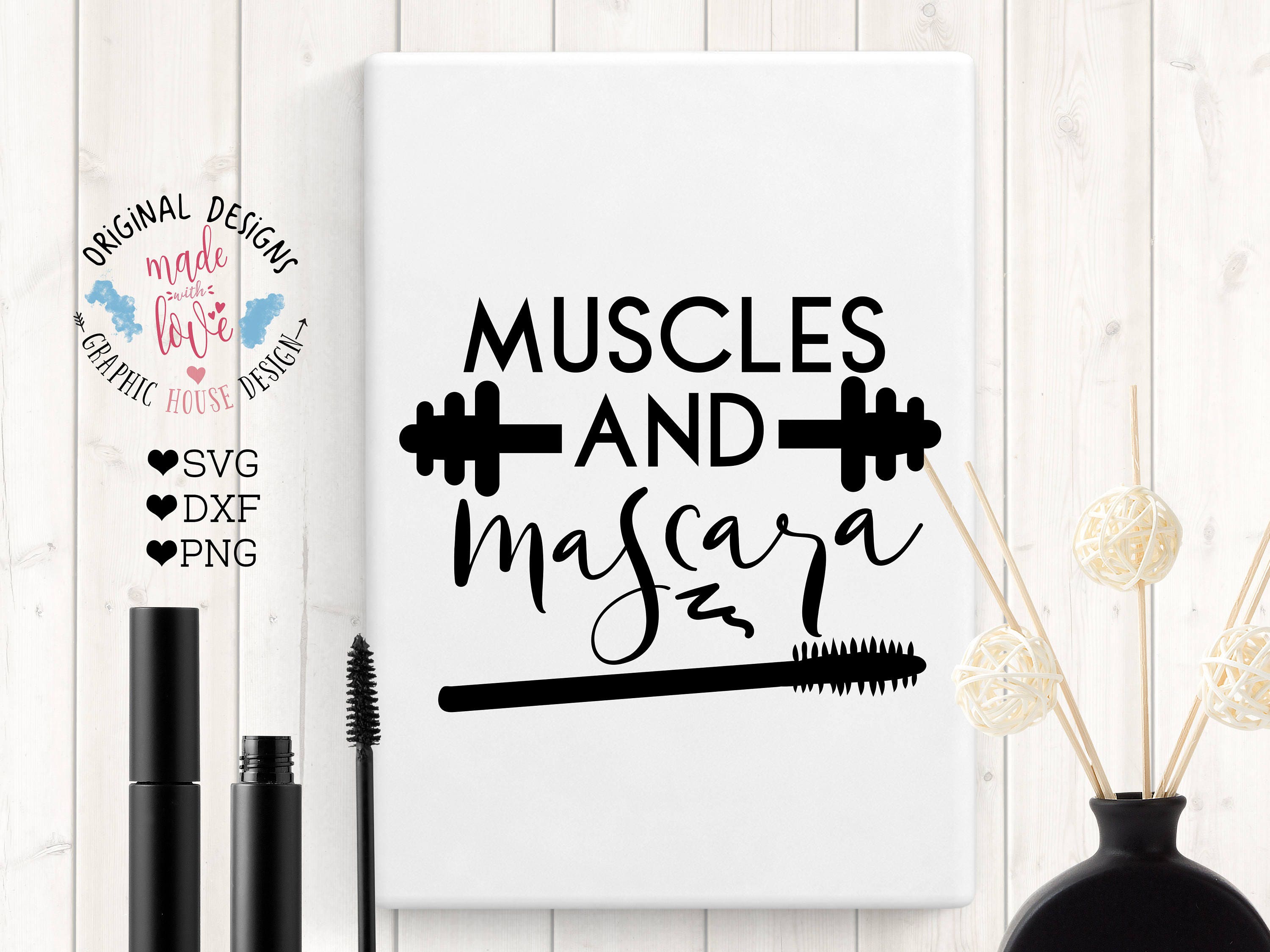 exercise svg fitness cut file gym svg muscles and mascara