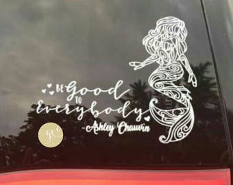 Mermaid car decal | Etsy