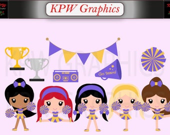 Cheerleader clipart | Etsy