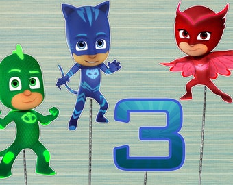 Pj masks centerpiece | Etsy