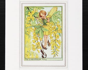 Flower fairy print | Etsy