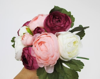 Silk flower bouquet | Etsy