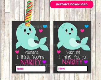 Narwhal valentine | Etsy