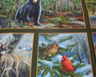 Woodland fabric | Etsy