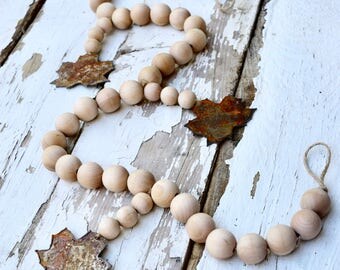 Fall bead garland | Etsy