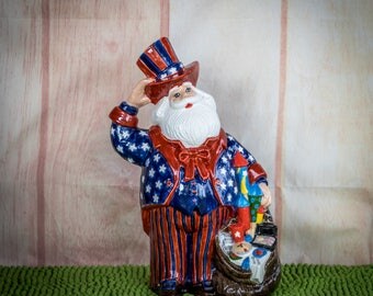 Patriotic santa | Etsy