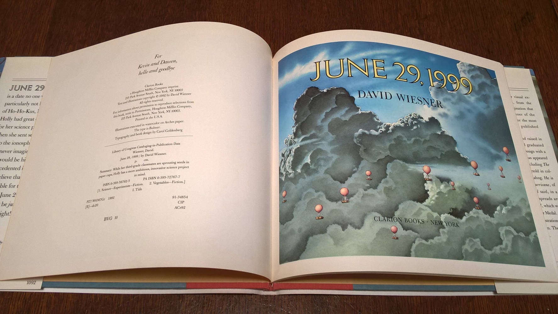 June 29, 1999 - David Wiesner - First Edition Childrens Books, Kids ...