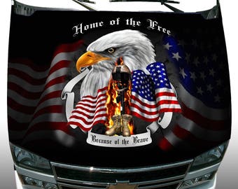 Hood eagle decal | Etsy