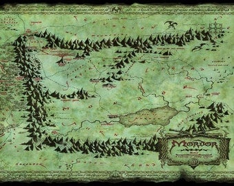 Mordor map | Etsy